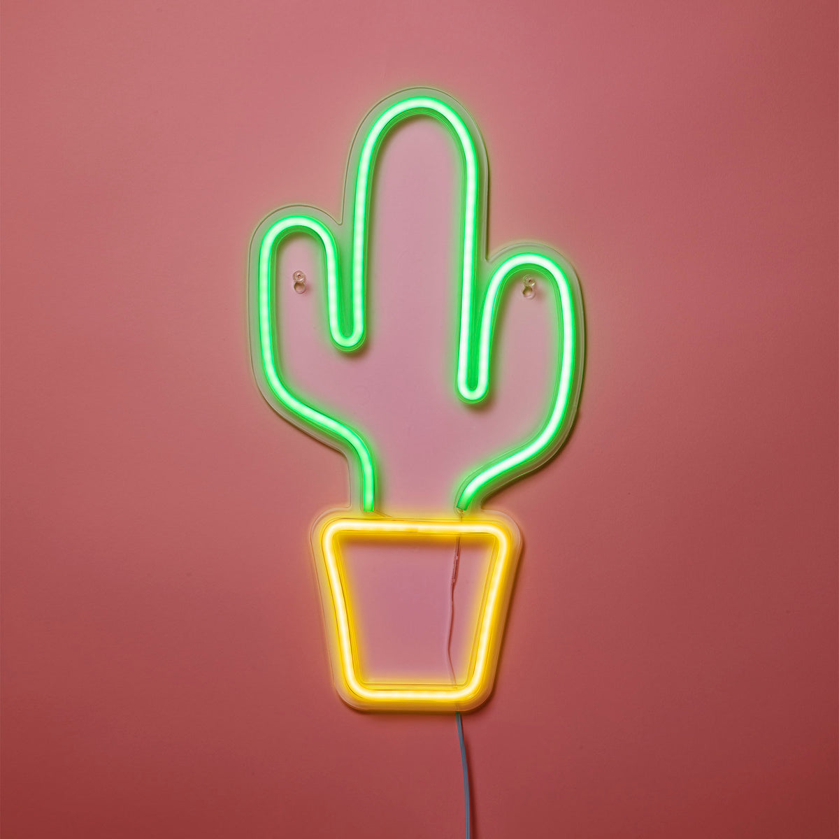 Potted Cactus LED Neon Wall Sign – West & Arrow
