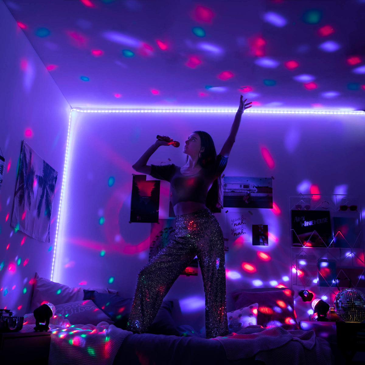 2-Pack LED Party Projectors – West & Arrow